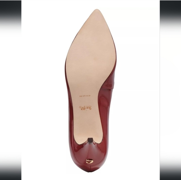 Coach | Shoes | New Coach Womens Sloane Kittenheel Pumps Cherry Red ...